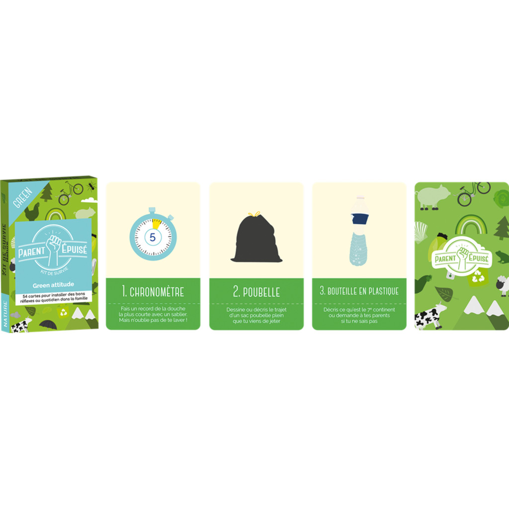 Buy Parent Epuisé: Kit de survie Green Attitude - Parent Epuisé - Board ...